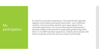 Volunteer reflection | PPTX