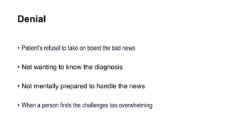 Handling collusion, anger and denial in Palliative care | PPTX
