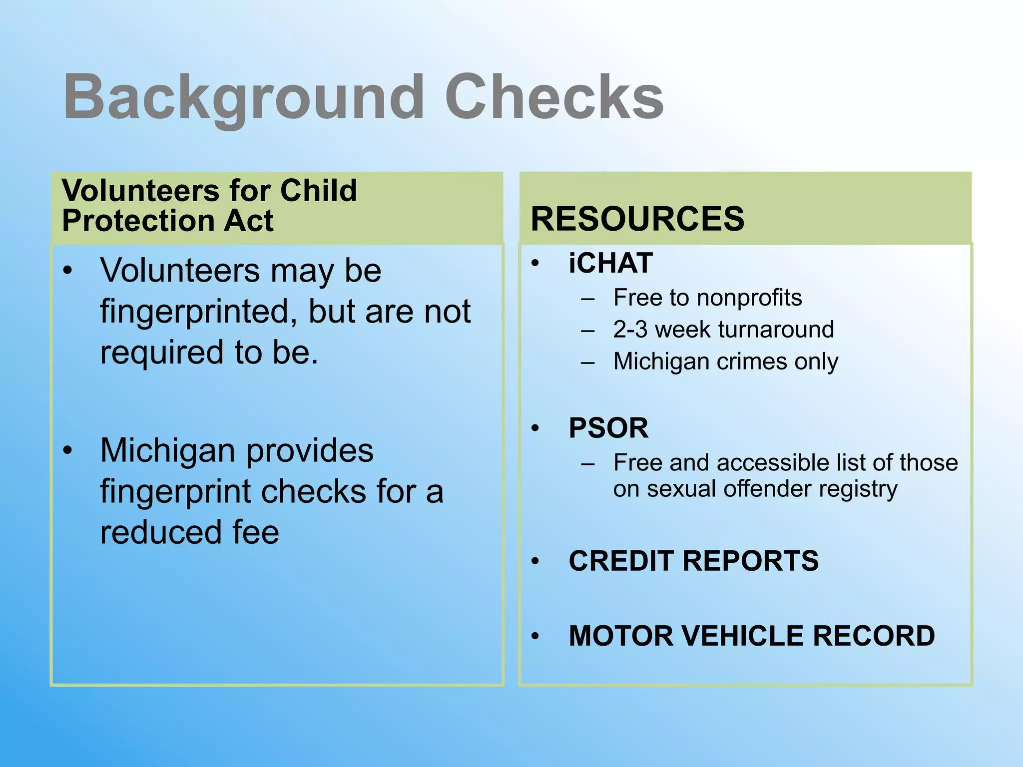Volunteer Screening | PPTX