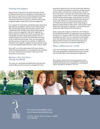 Friends first Mentoring Program Information Sheet | PDF