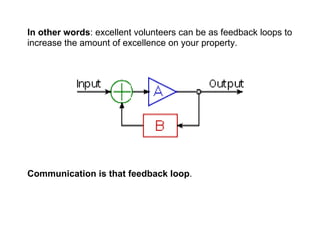 Volunteers & positive feedback loops | PPT