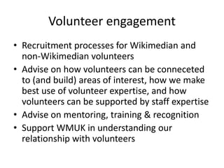 Wikimedia UK volunteer structure proposals | PPTX