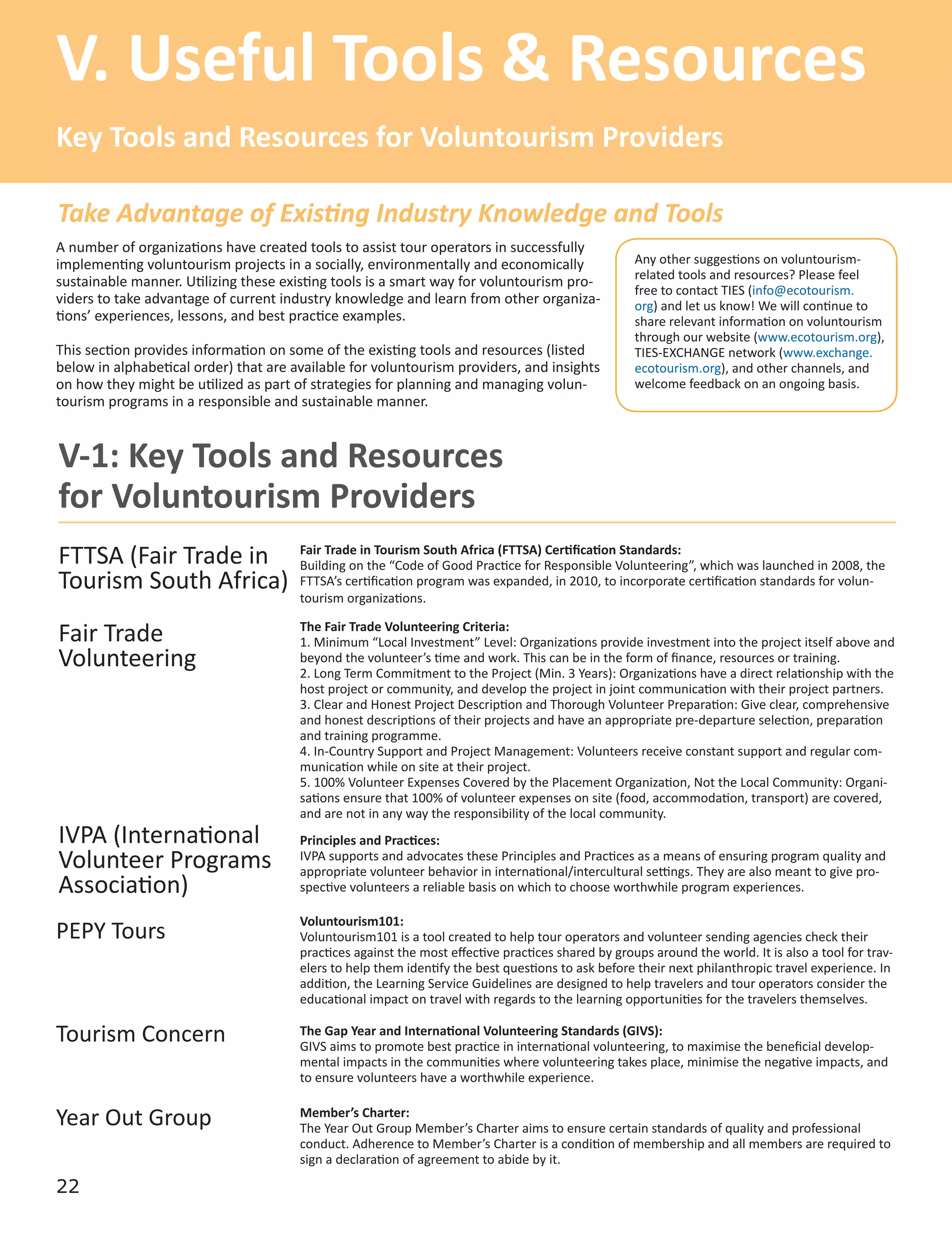 International Voluntourism Guidelines for Commercial Tour Operators | PDF
