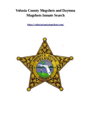 Volusia county mugshots