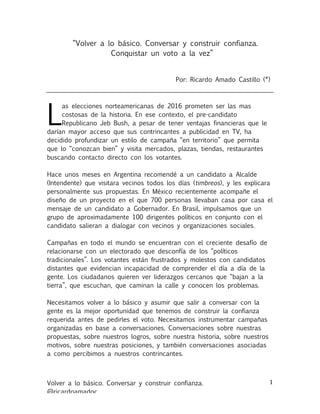 "Volver a lo básico" | PDF