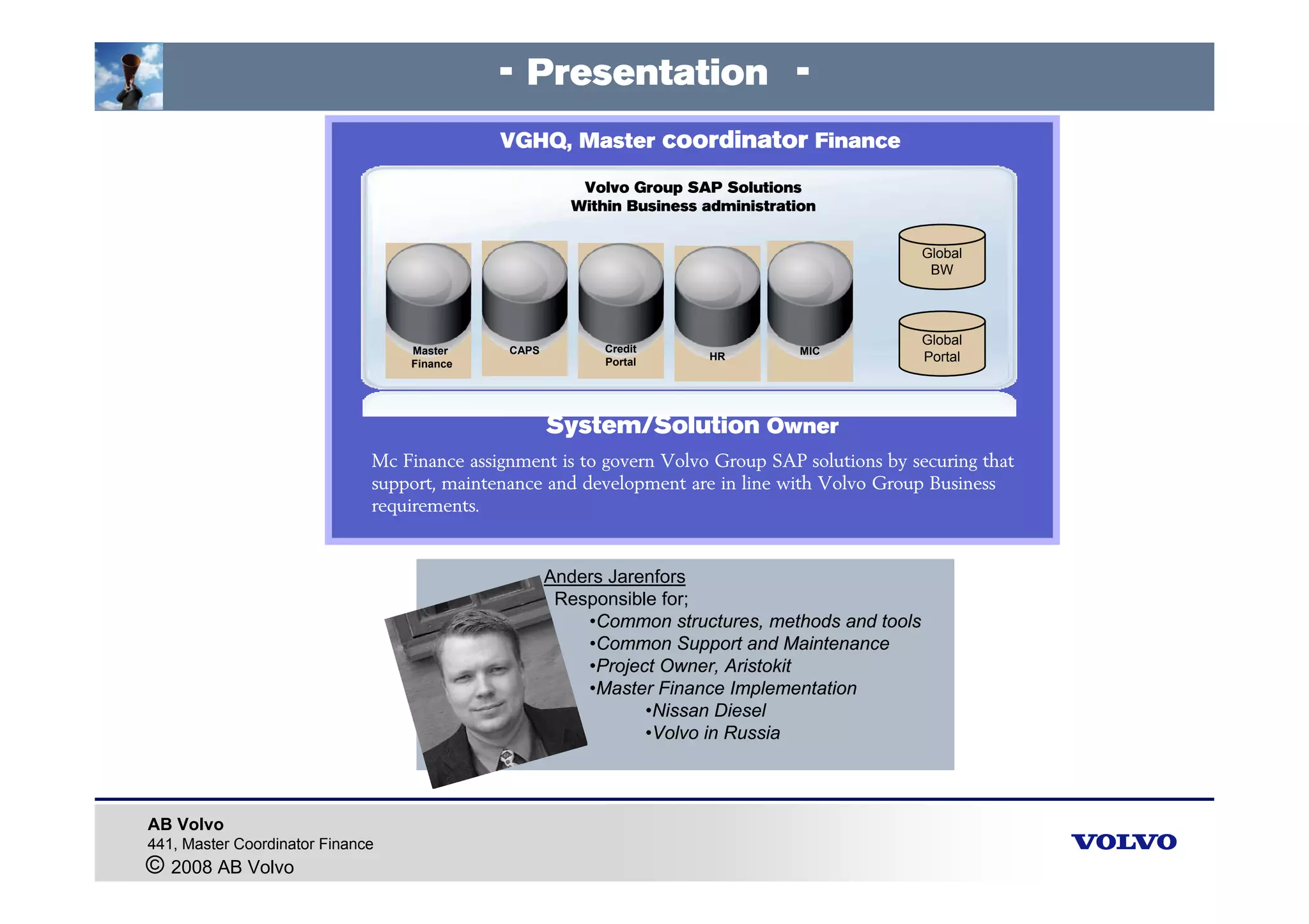 Volvo: Process Driven Design | PDF | Automotive Industry | Industries