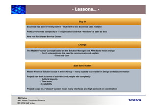 Volvo: Process Driven Design | PDF | Automotive Industry | Industries