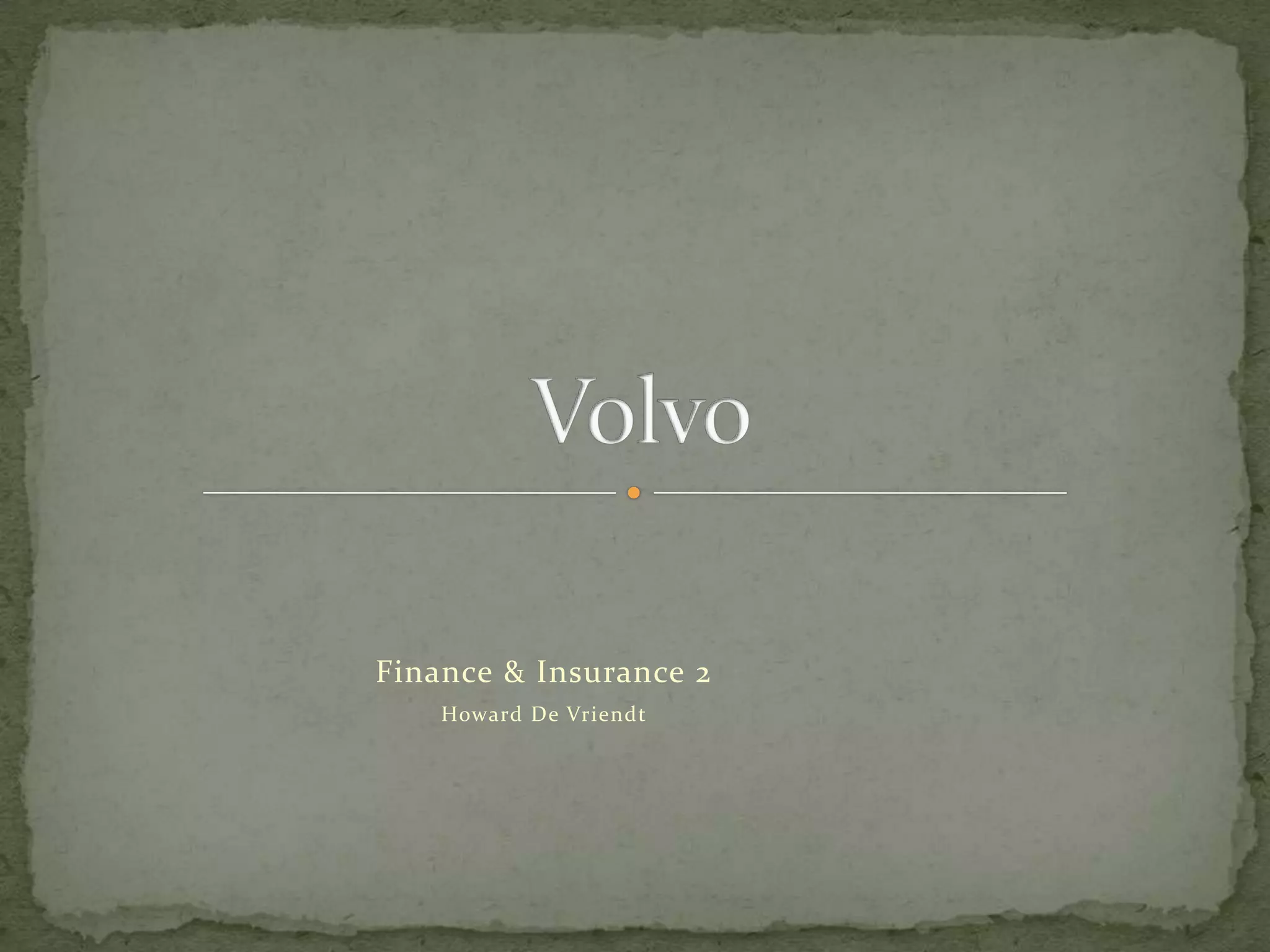 Presentation Volvo | PPT
