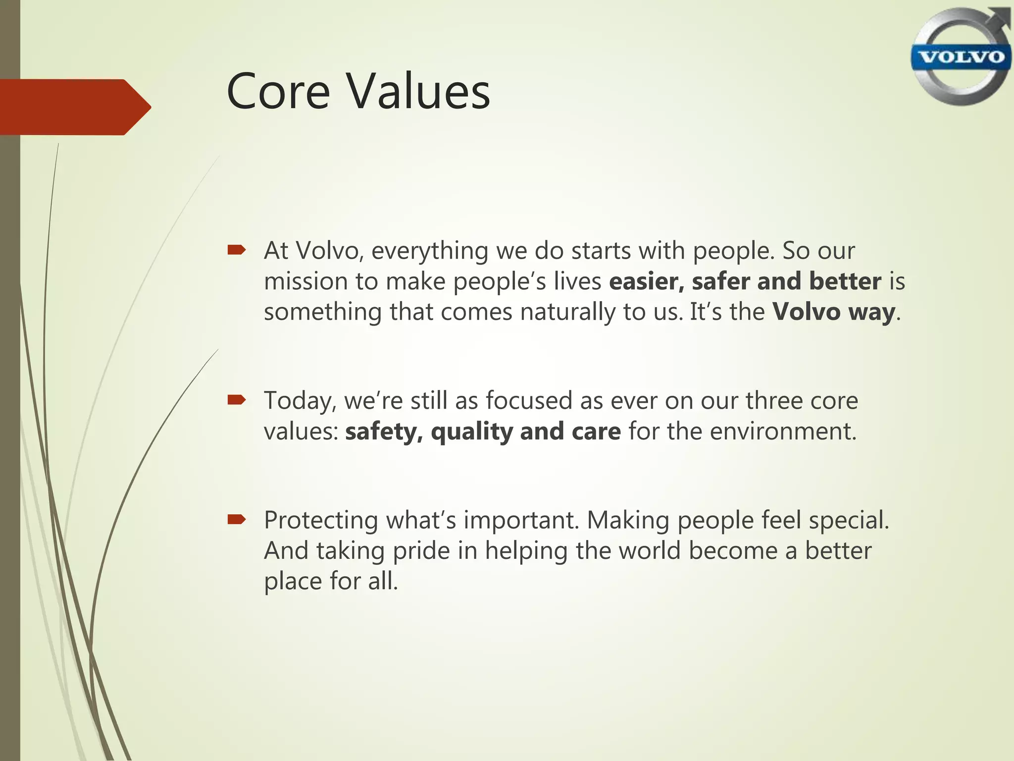 Brand Positioning Statement of Volvo | PPTX