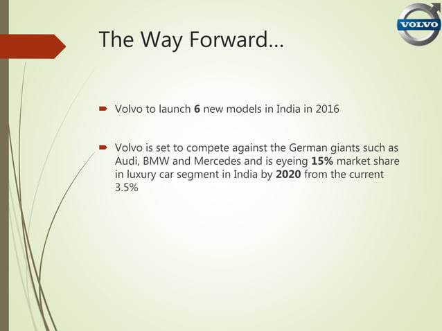 Brand Positioning Statement of Volvo | PPTX