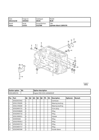 Volvo BL60 Backhoe Loader Parts Catalogue Manual (SN 11315 and up).pdf