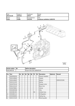 Volvo BL70 Backhoe Loader Parts Catalogue Manual (SN 11489 and up).pdf
