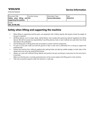 Volvo BL70B Backhoe Loader Service Repair Manual.pdf