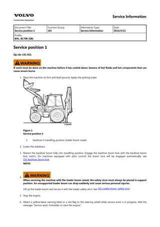 Volvo BL70B Backhoe Loader Service Repair Manual.pdf