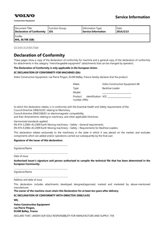 Volvo BL70B Backhoe Loader Service Repair Manual.pdf