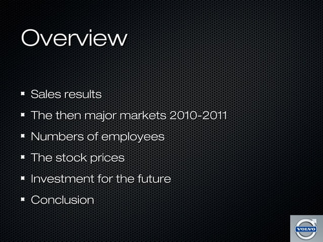 Volvo car group slidecast | PPT