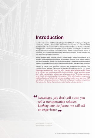 Volvo Cars Corporation: Shifting from a B2B to a “B2B+B2C” Business ...