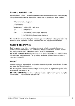 Volvo DD29 Operator's Manual Download pdf | PDF