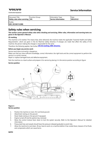 Volvo ec210 c n ec210cn excavator service repair manual | PDF