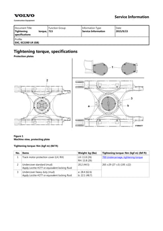 Volvo ec220 d lr ec220dlr excavator service repair manual | PDF ...