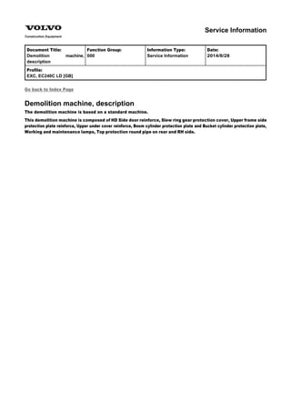 Volvo Ec330c Ld Ec330cld Excavator Service Repair Manual.pdf