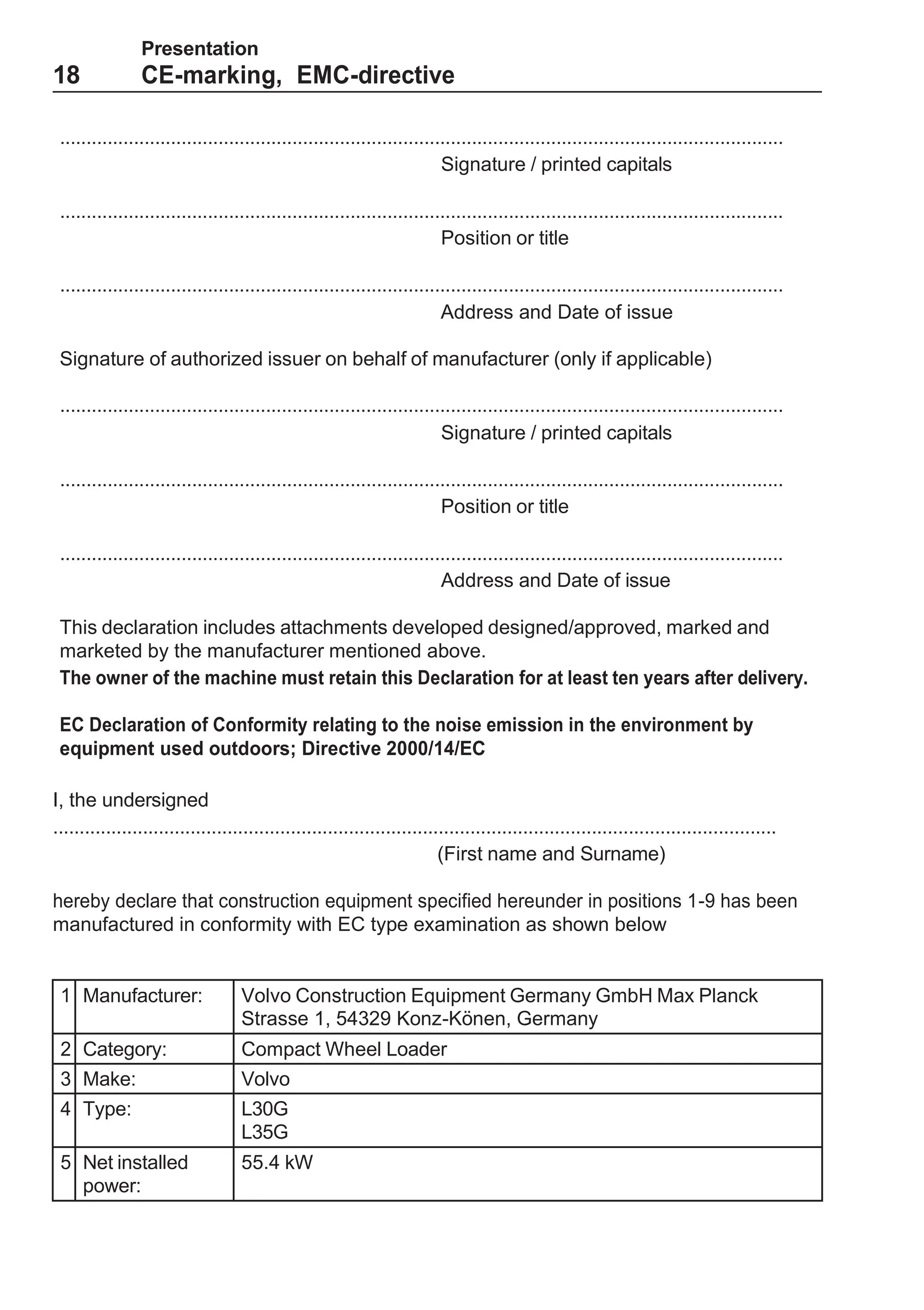 Volvo L35g Wheel Loader Operators Manual | PDF