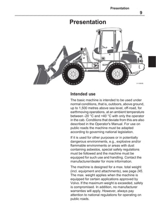 Volvo L35g Wheel Loader Operators Manual | PDF