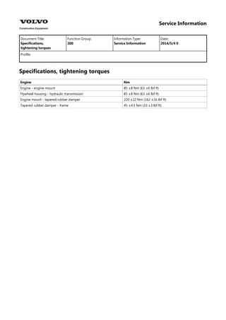 Volvo L90D Wheel Loader Service Repair Manual Download.pdf