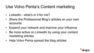 Volvo Penta LinkedIn Training | PPT