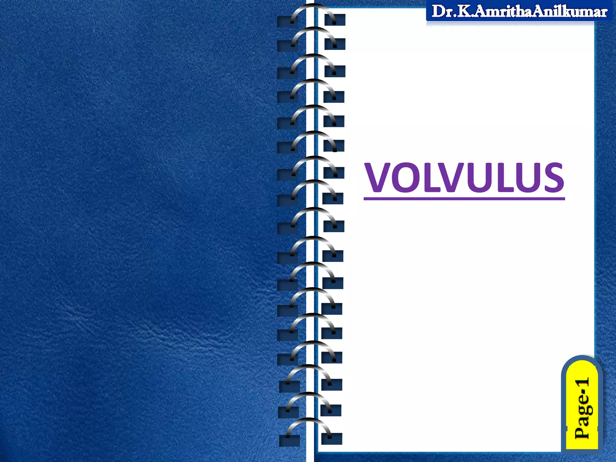 Volvulus | PPTX