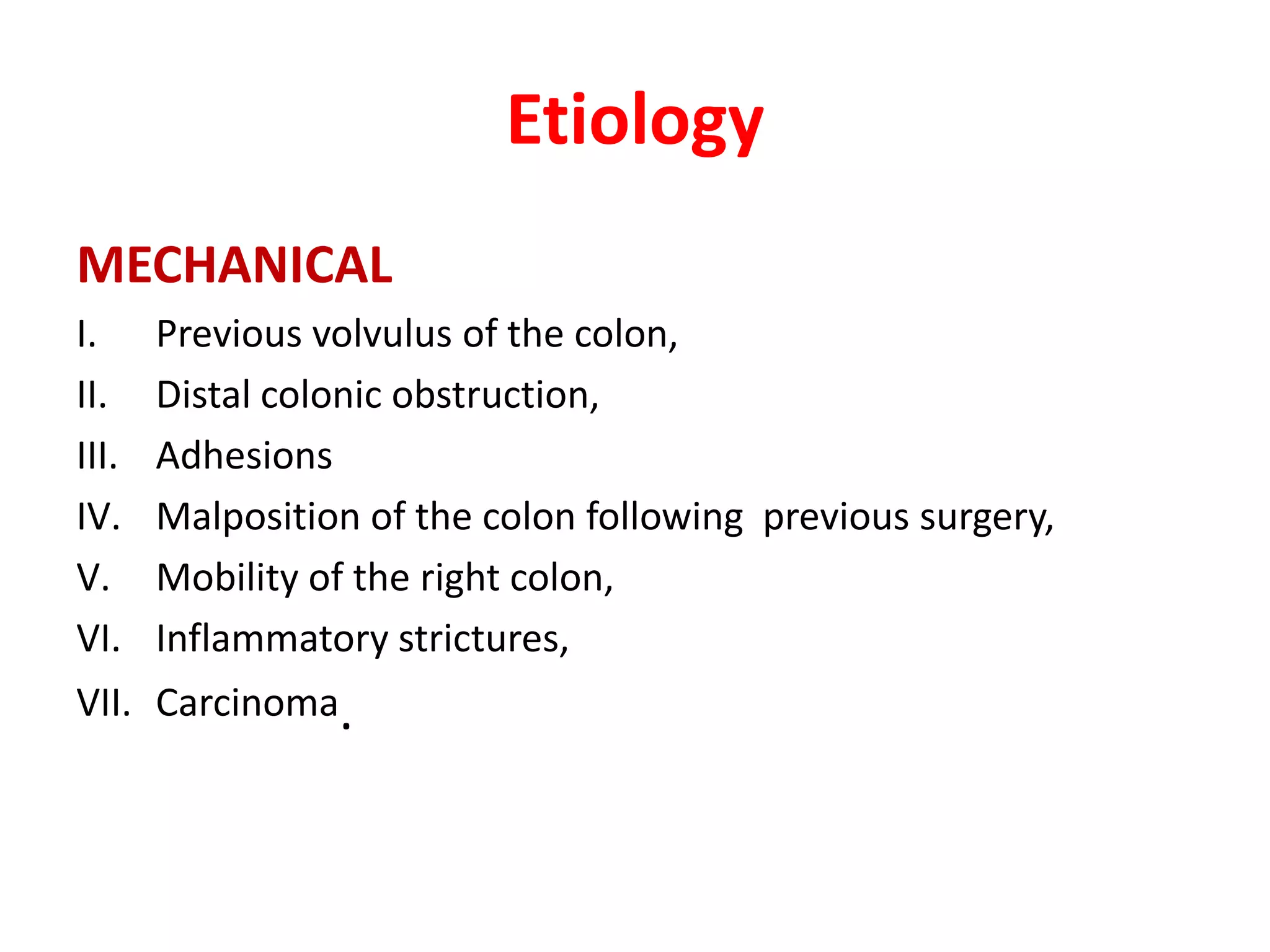 Volvulus of colon | PPTX