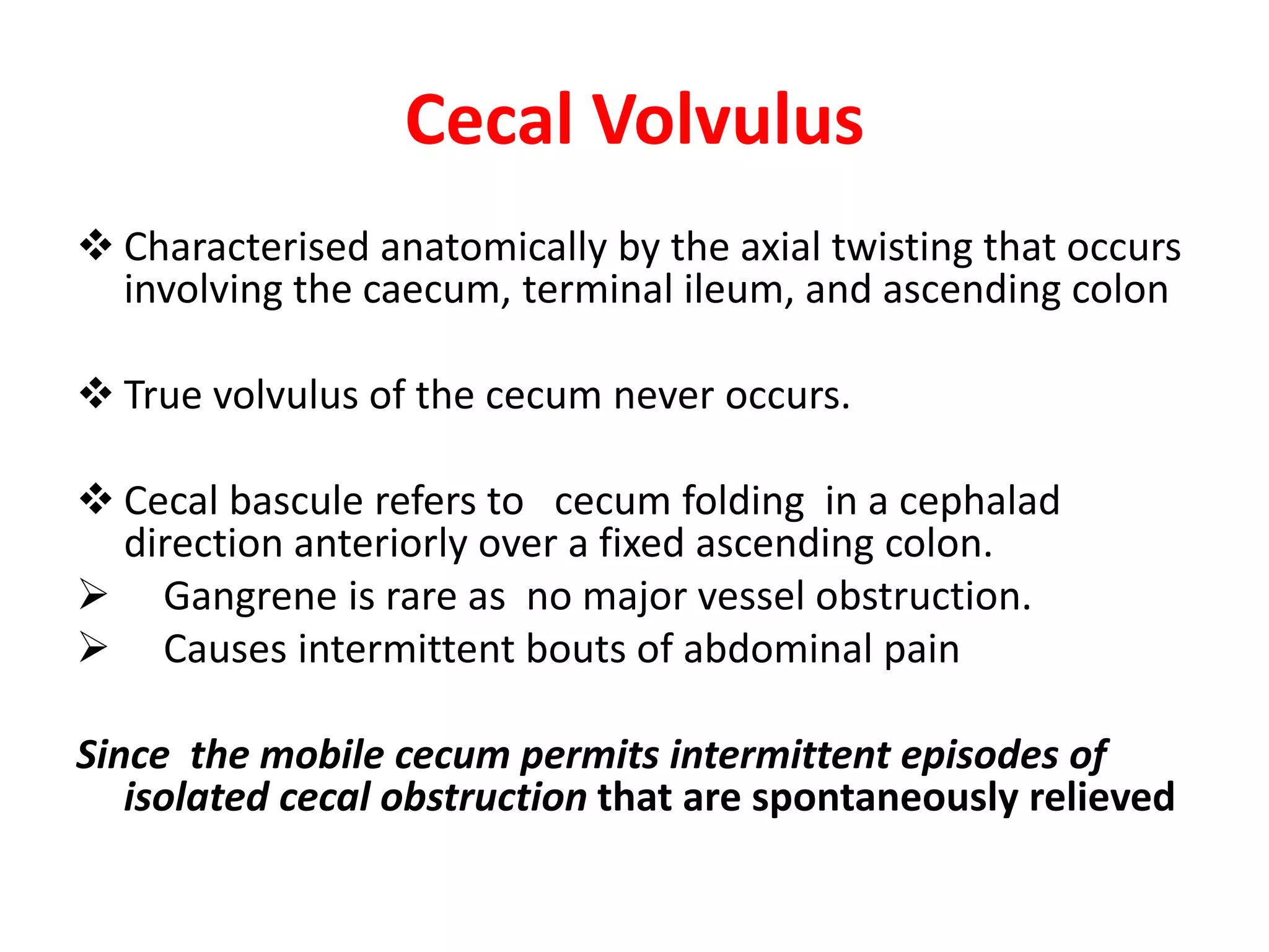 Volvulus of colon | PPTX