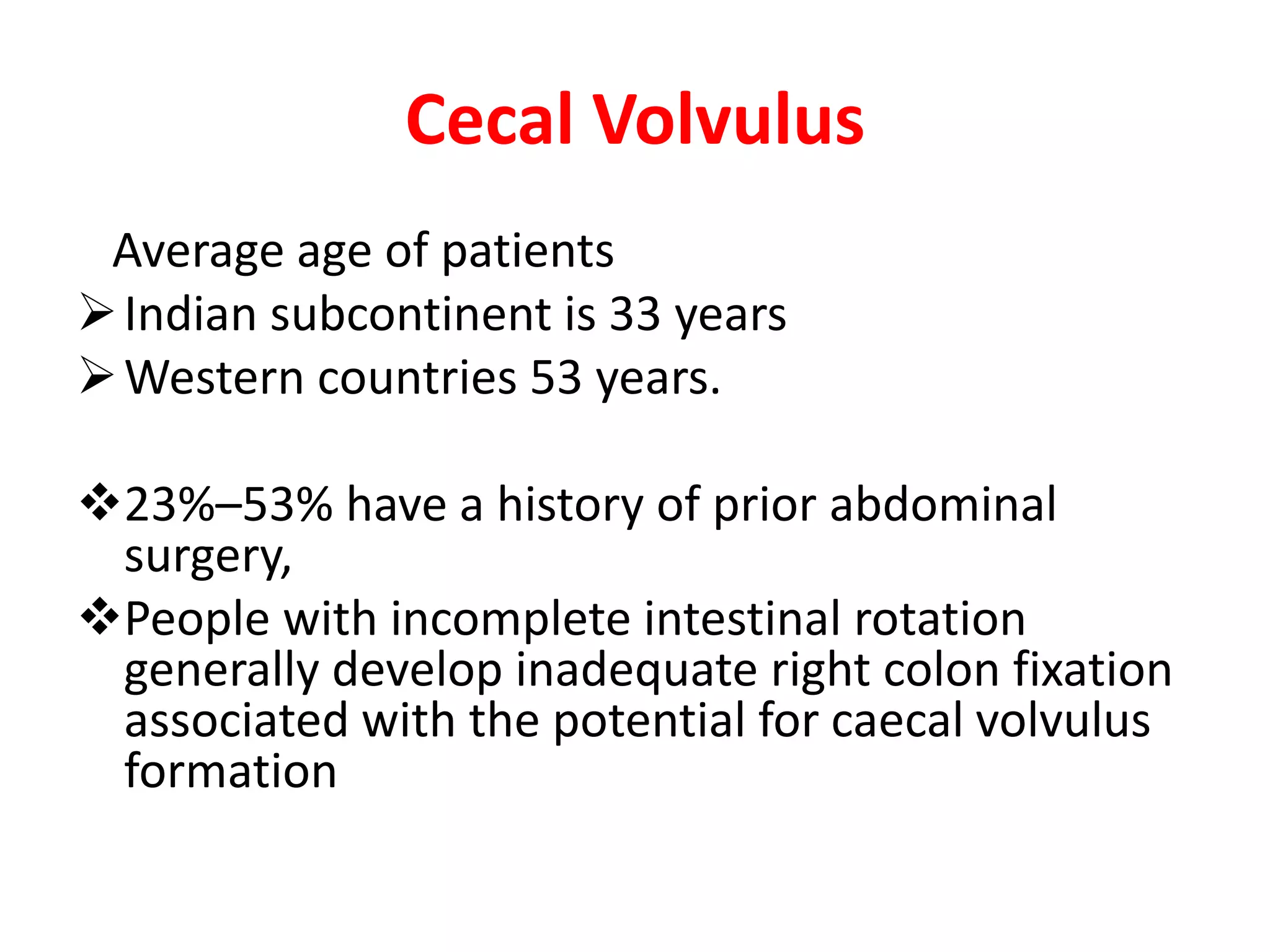 Volvulus of colon | PPTX