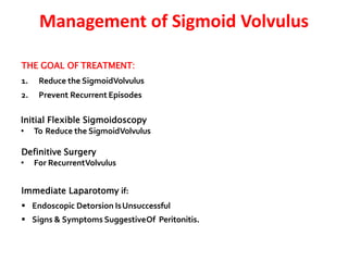 Volvulus of colon | PPTX
