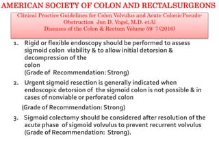 Volvulus of colon | PPTX