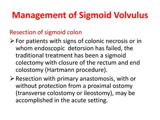 Volvulus of colon | PPTX