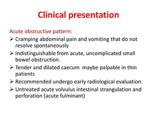 Volvulus of colon | PPTX