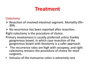 Volvulus of colon | PPTX