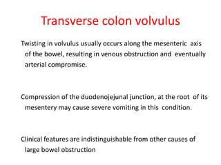 Volvulus of colon | PPT