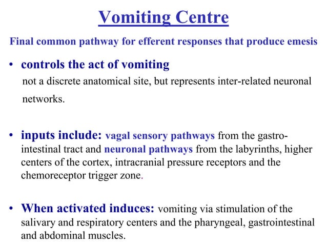 Vomiting | PPTX | Digestive Disorders | Diseases and Conditions