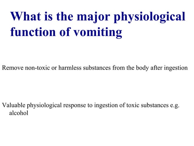 Vomiting | PPTX | Digestive Disorders | Diseases and Conditions