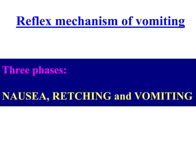 Vomiting | PPTX | Digestive Disorders | Diseases and Conditions