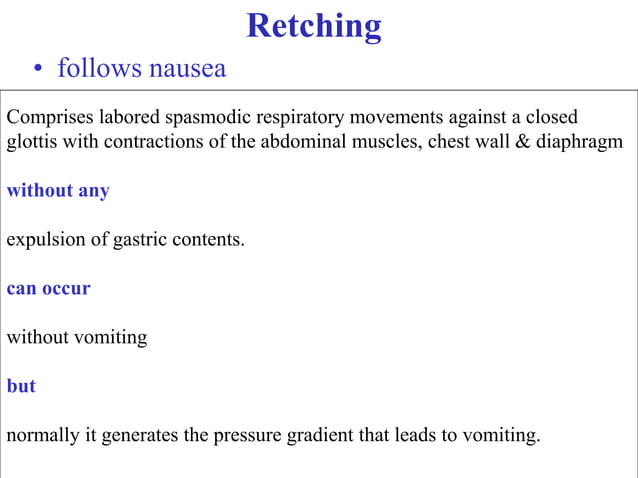 Vomiting | PPTX | Digestive Disorders | Diseases and Conditions