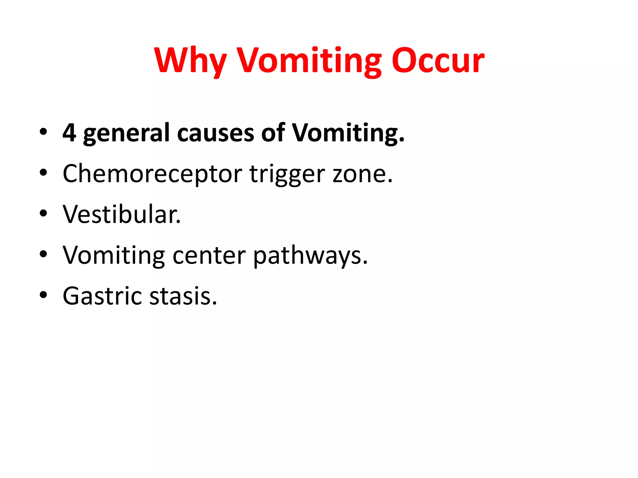 Treatment and Causes of Nausea and Vomiting | PDF