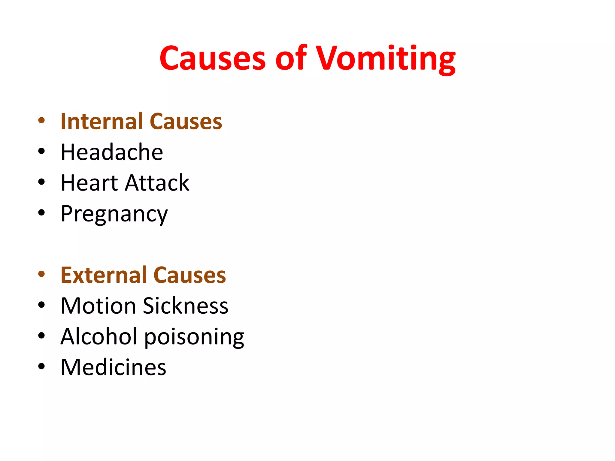 Treatment and Causes of Nausea and Vomiting | PDF