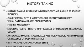 Approach to vomiting in the neonates nicu | PPTX