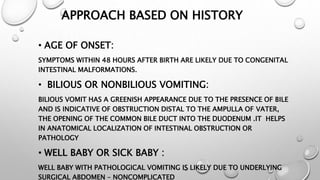 Approach to vomiting in the neonates nicu | PPTX