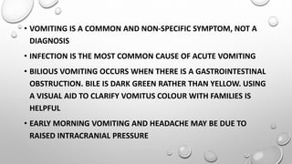 Approach to vomiting in the neonates nicu | PPTX