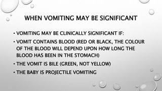 Approach to vomiting in the neonates nicu | PPTX