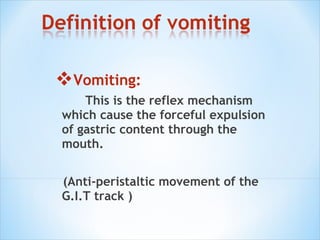 Vomiting ppt (lcps) | PPT